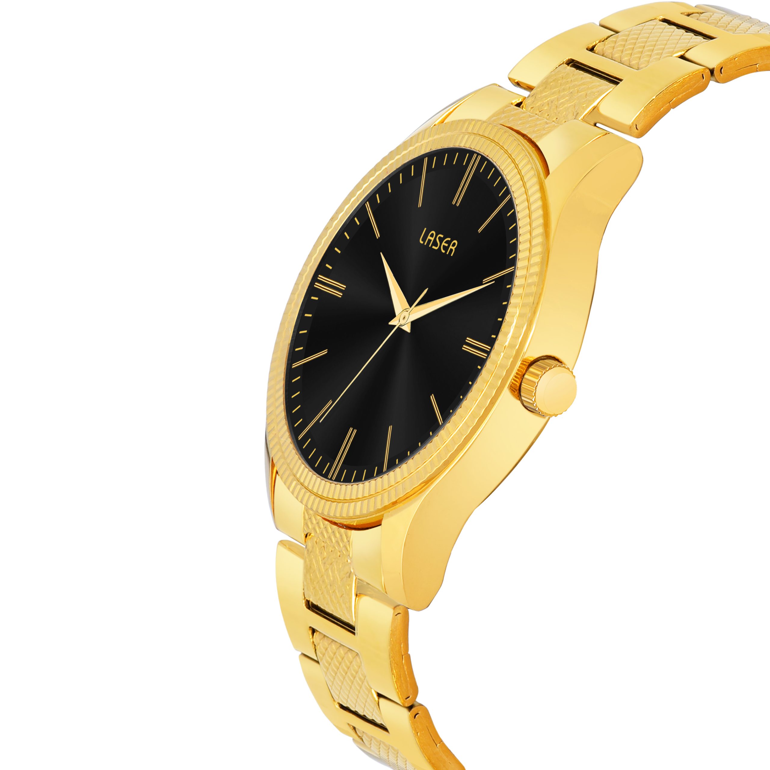 LASER GOLD BLACK MENS WATCH - Laser Watches