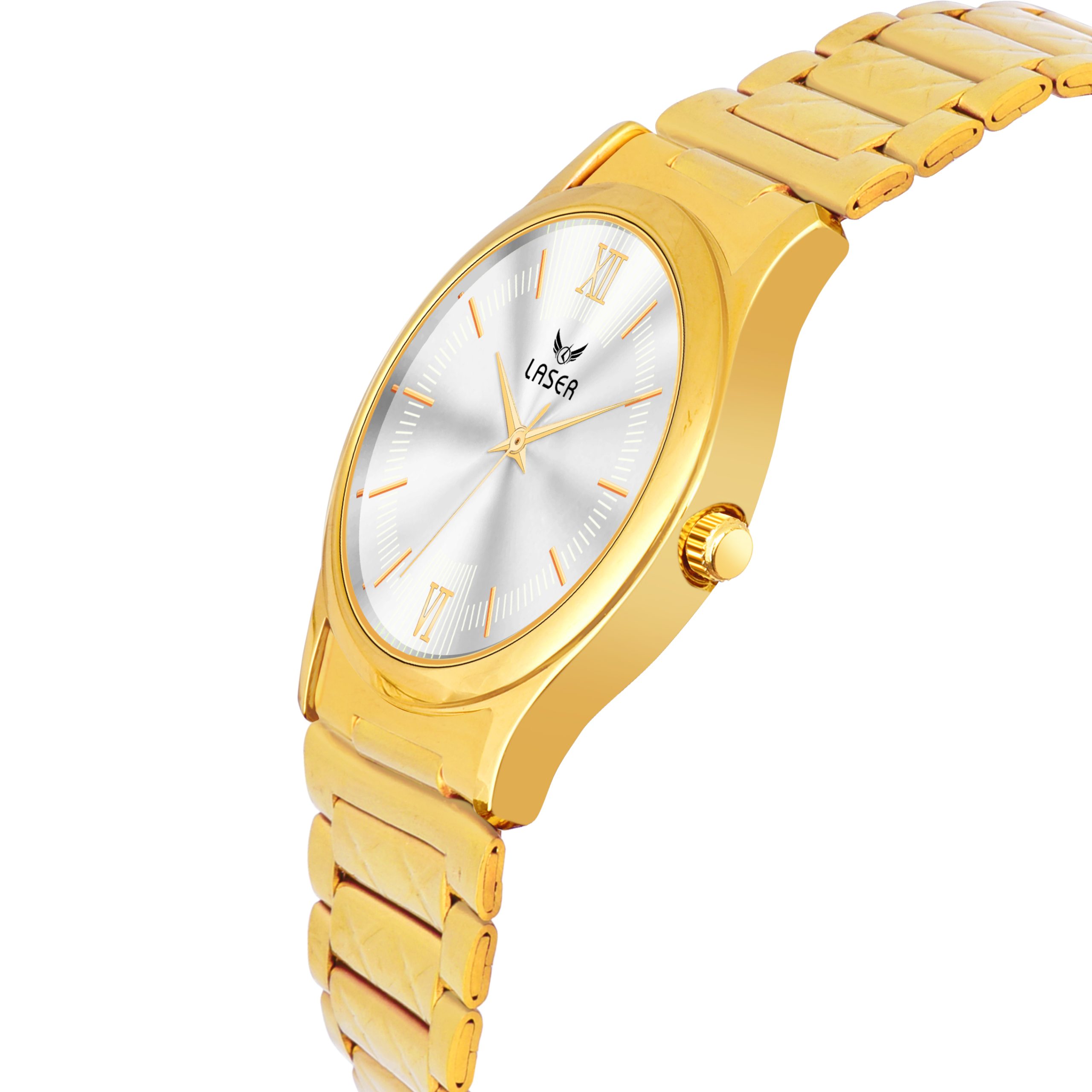 LASER Gold White MENS WATCH - Laser Watches