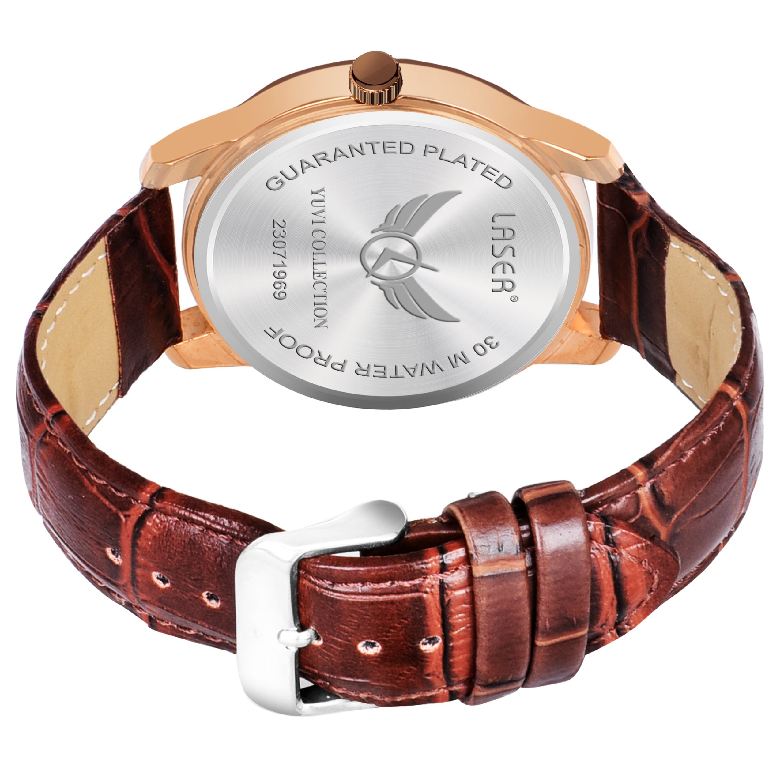 LASER ROSE Brown DAY/DATE MENS WATCH – Laser Watches