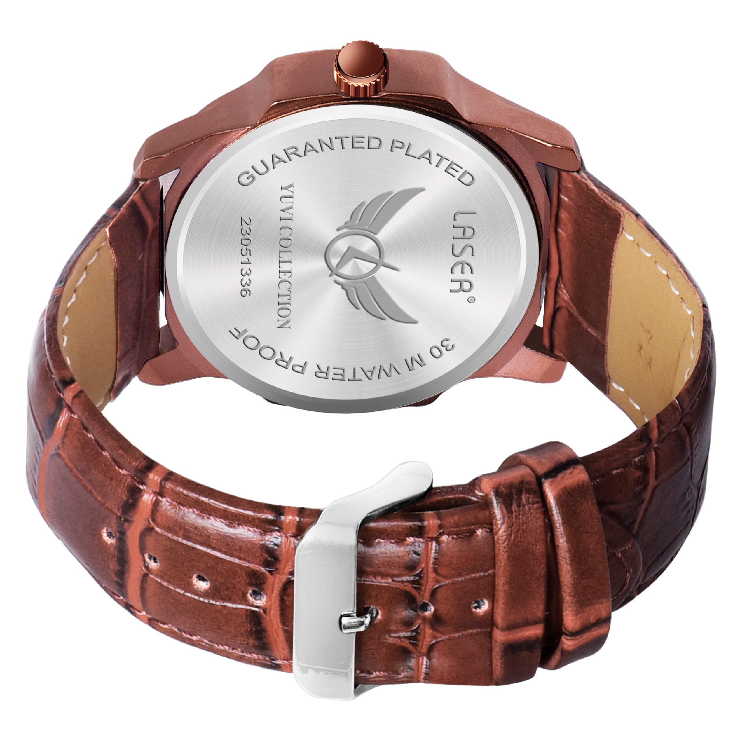 LASER FULL Brown DAY-DATE MENS WATCH - Laser Watches