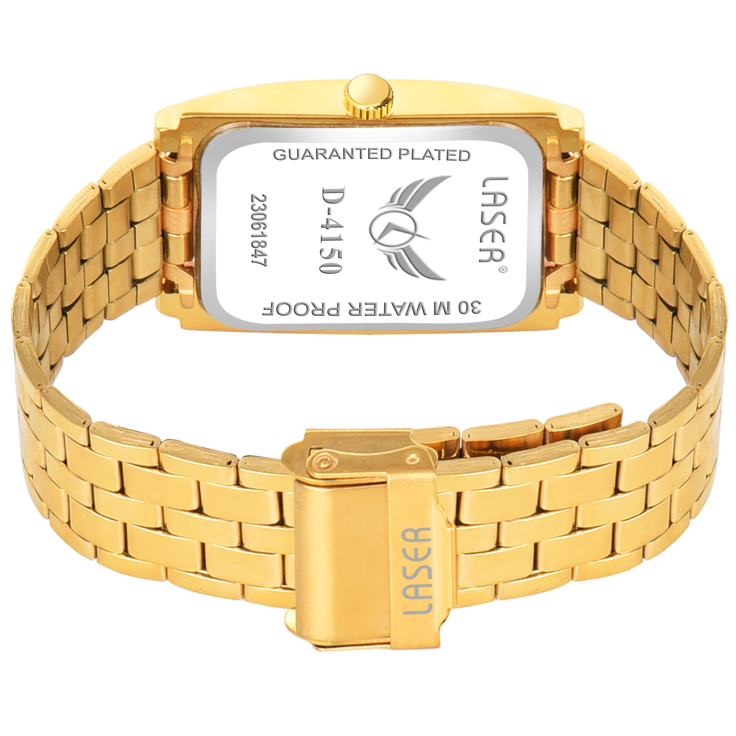 LASER Gold Black DAY-DATE MENS WATCH - Laser Watches