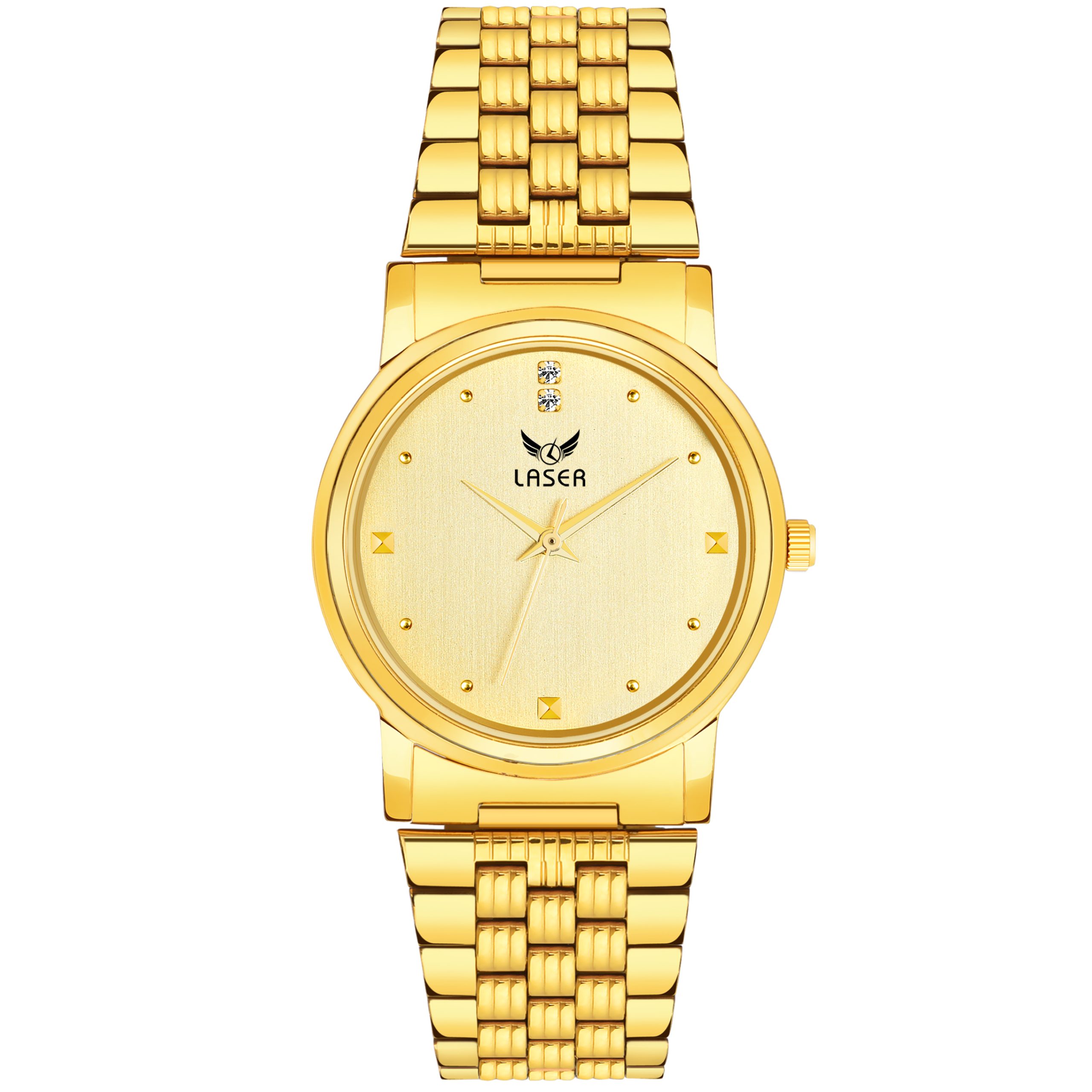 LASER FULL Golden MENS WATCH - Laser Watches