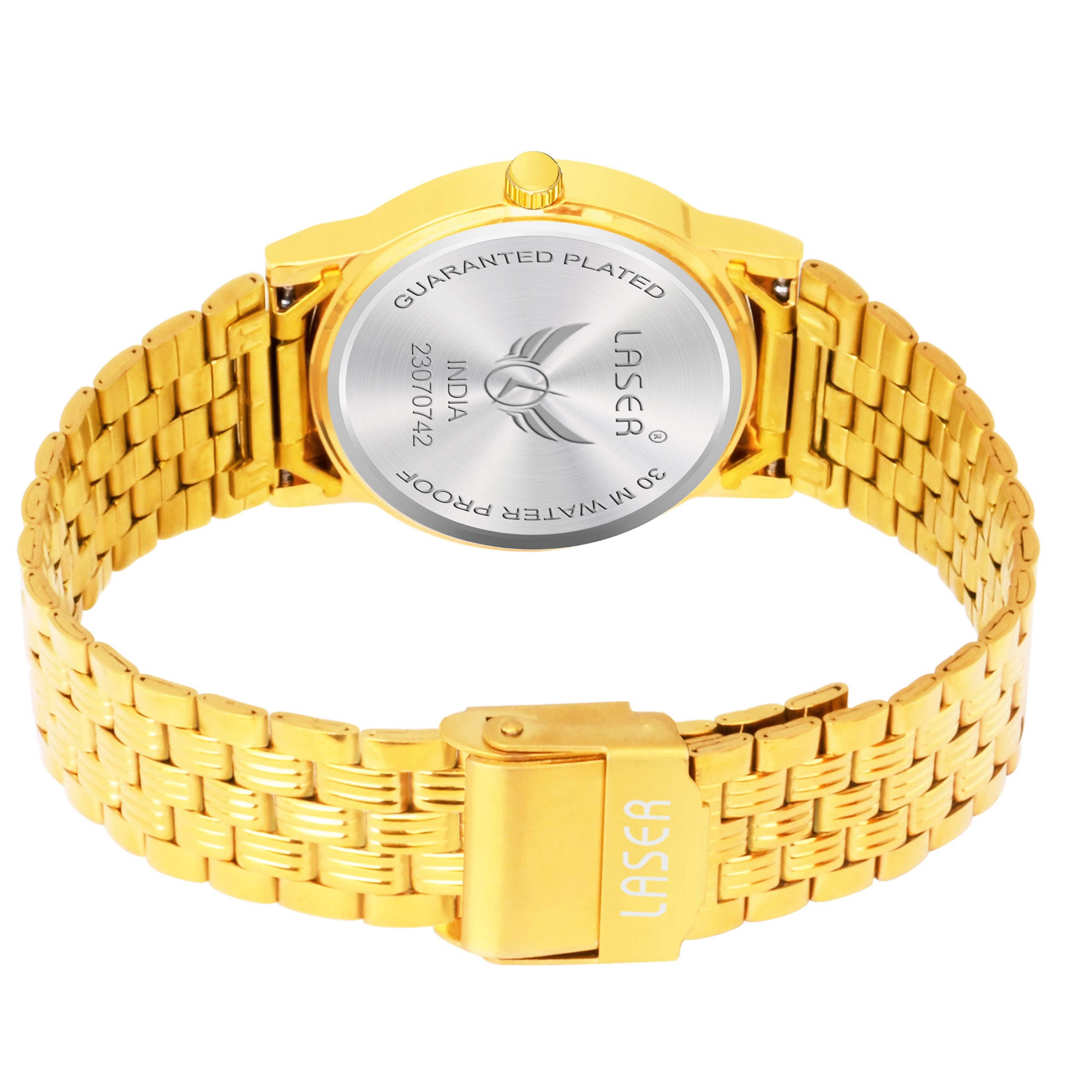 LASER FULL Golden MENS WATCH - Laser Watches