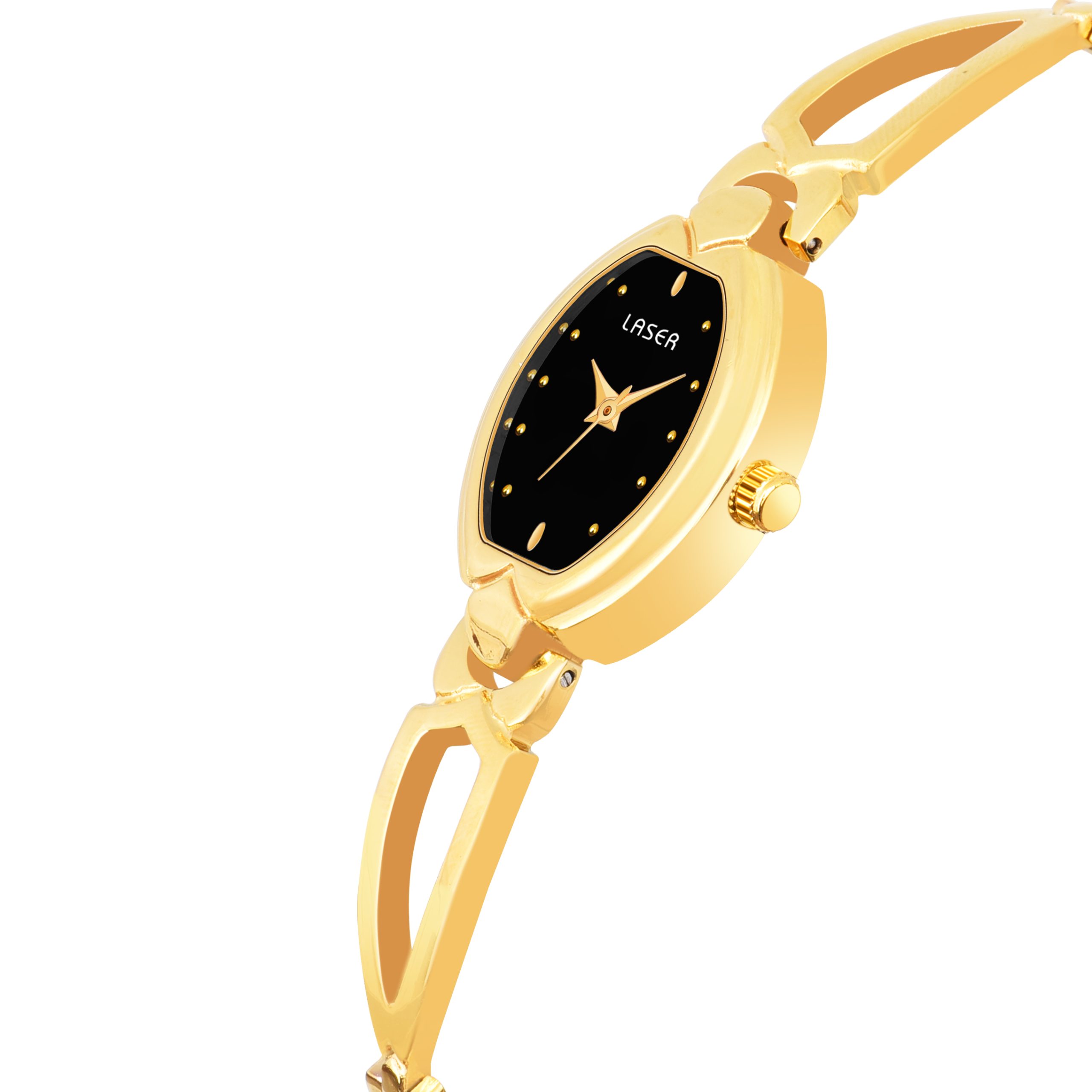 LASER Gold Black LADIES WATCH - Laser Watches