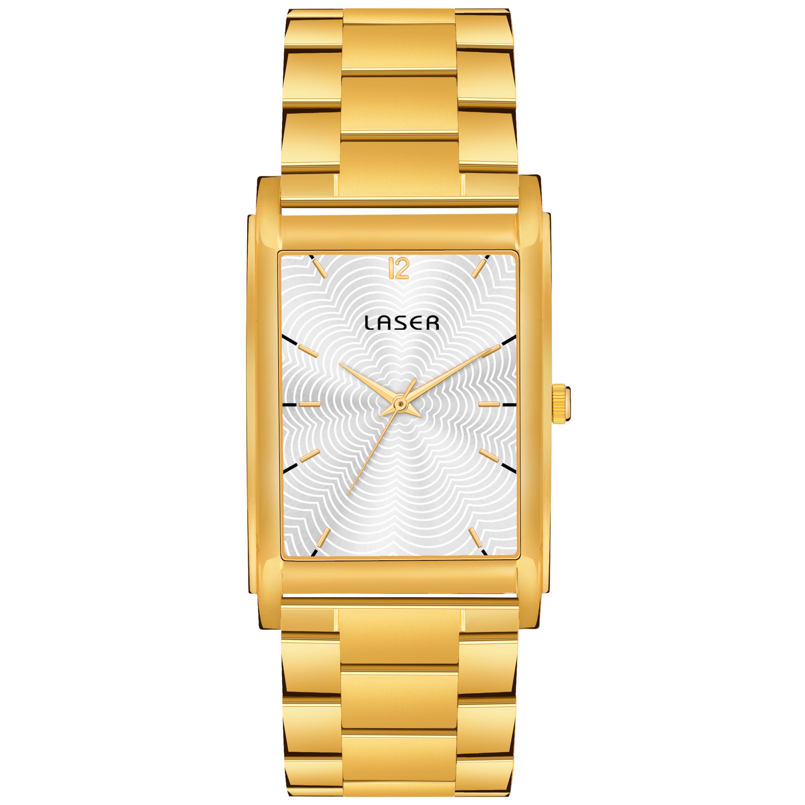 LASER Gold White MENS WATCH - Laser Watches